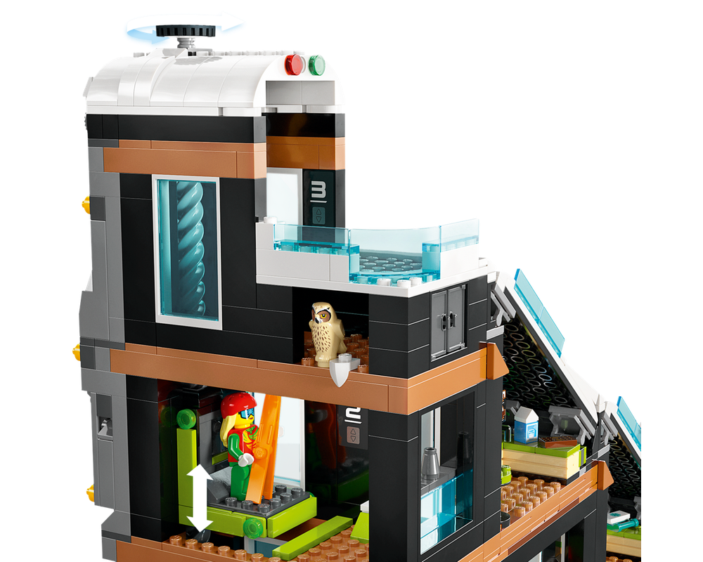 LEGO Set 60366-1 Ski and Climbing Center (2023 City) | Rebrickable ...