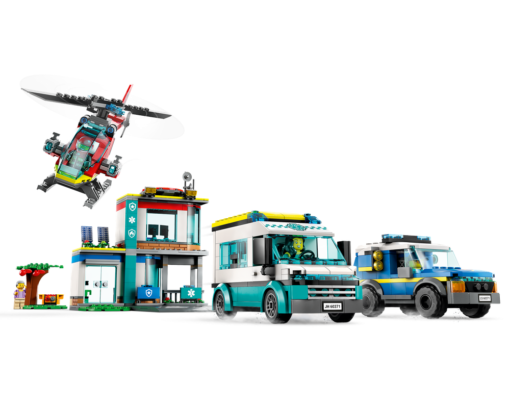 LEGO Set 60371-1 Emergency Vehicles HQ (2023 City) | Rebrickable ...