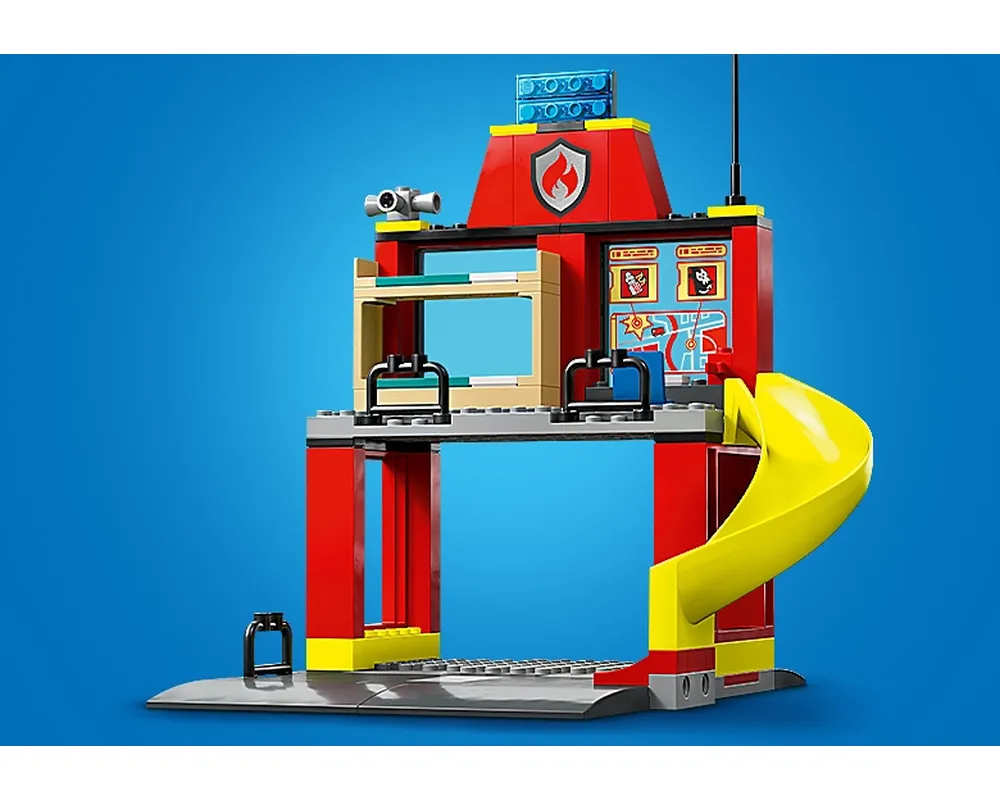 LEGO Set 60375-1-s3 Fire Station (2023 City > Fire) | Rebrickable ...