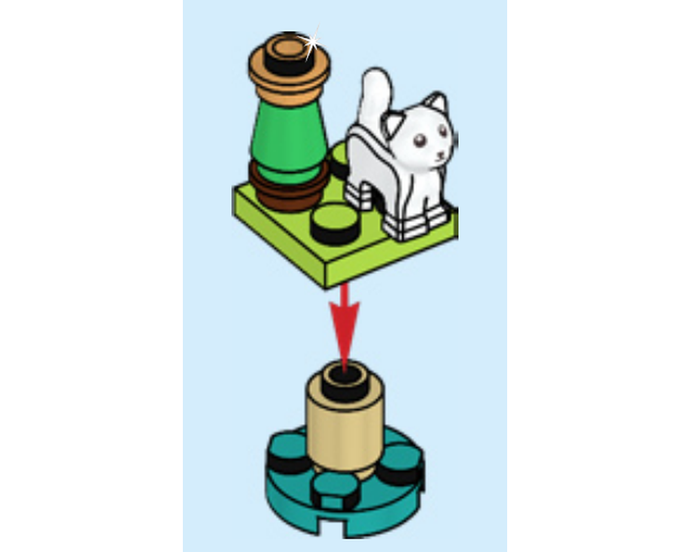 LEGO Set 60381-1-s15 2023 - Day 15: Cat on Table (2023 Seasonal ...