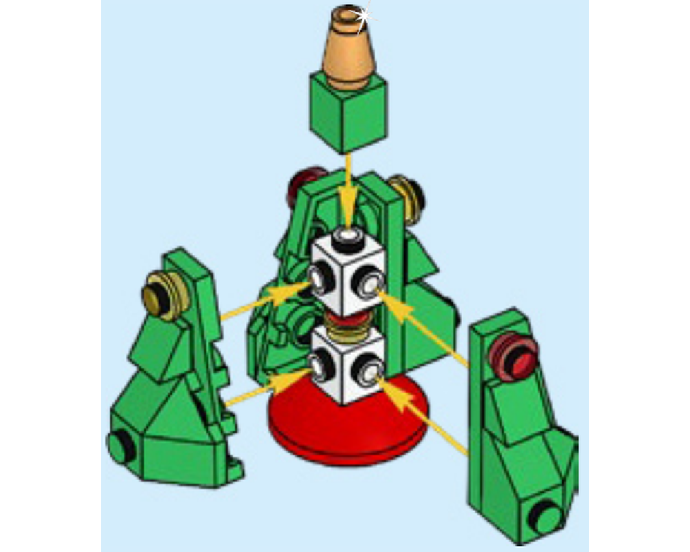 Lego Set 60381 1 S17 2023 Day 17 Christmas Tree 2023 Seasonal Advent City Rebrickable