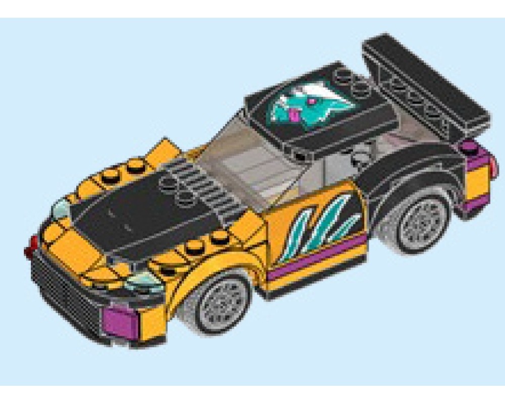 LEGO Set 60389-1-s2 Bright Light Orange Car (2023 City) | Rebrickable ...