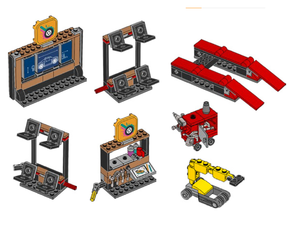 LEGO Set 60389-1-s3 Garage with Tools (2023 City) | Rebrickable - Build ...