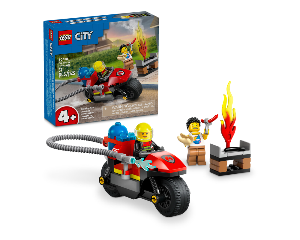 LEGO Set 60410-1 Fire Rescue Motorcycle (2024 City > Fire ...