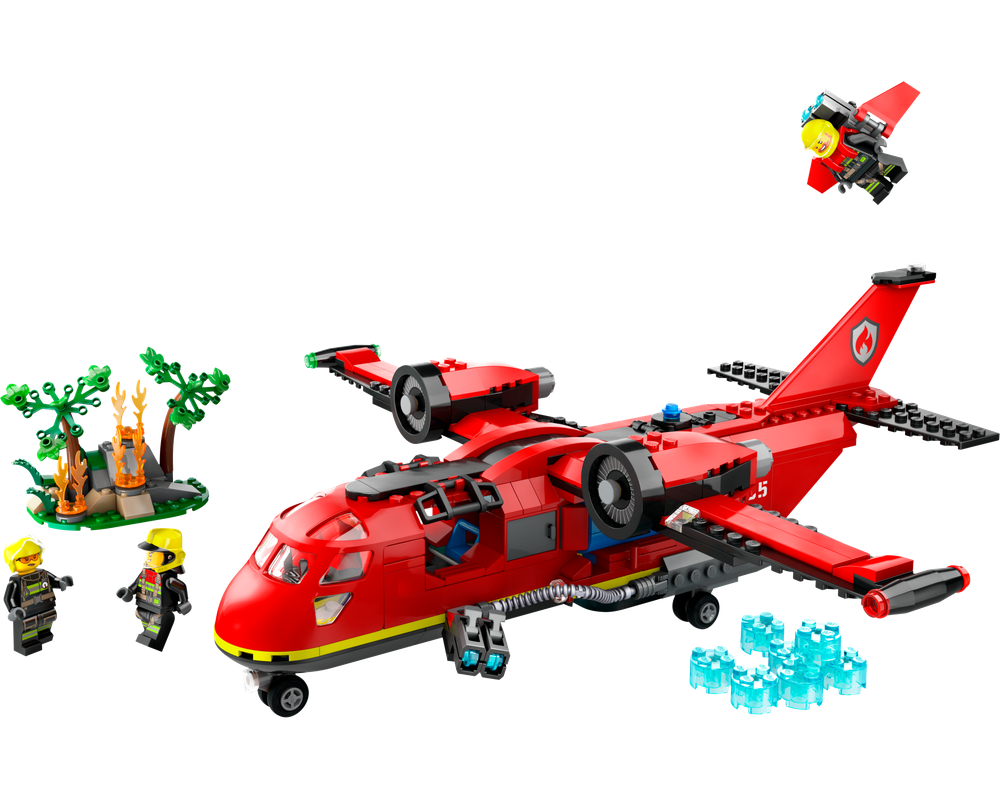 LEGO Set 60413-1 Fire Rescue Plane (2024 City > Fire) | Rebrickable ...
