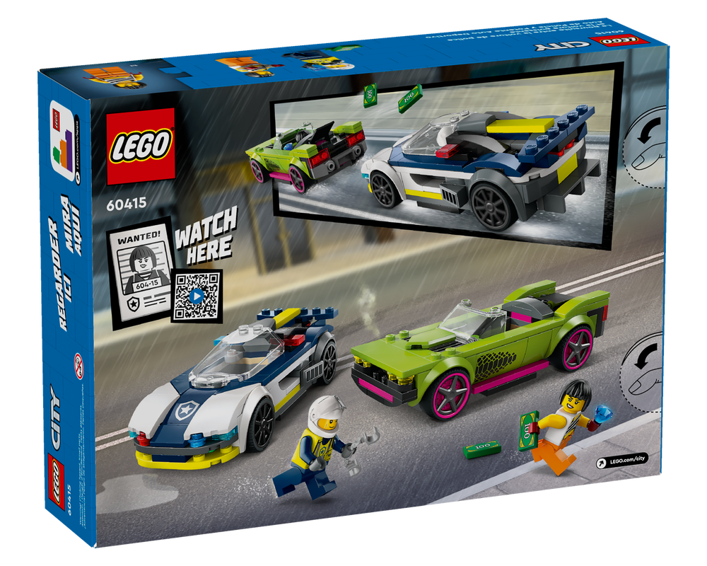 LEGO Set 60415-1 Police Car and Muscle Car Chase (2024 City > Police ...