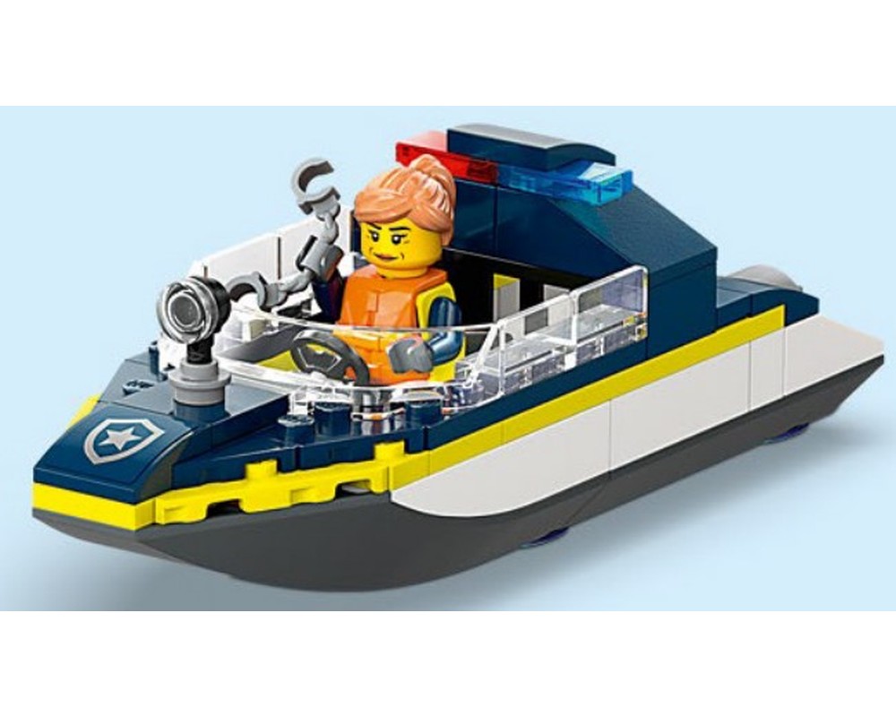 LEGO Set 60417-1-s1 Police Speedboat (2024 City > Police) | Rebrickable ...