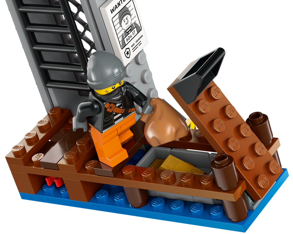 LEGO Set 60417-1 Police Speedboat and Crooks' Hideout (2024 City ...