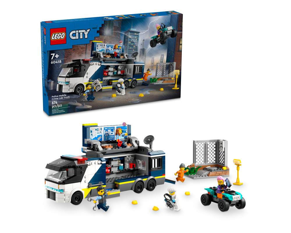 LEGO Set 60418-1 Police Mobile Crime Lab Truck (2024 City > Police ...