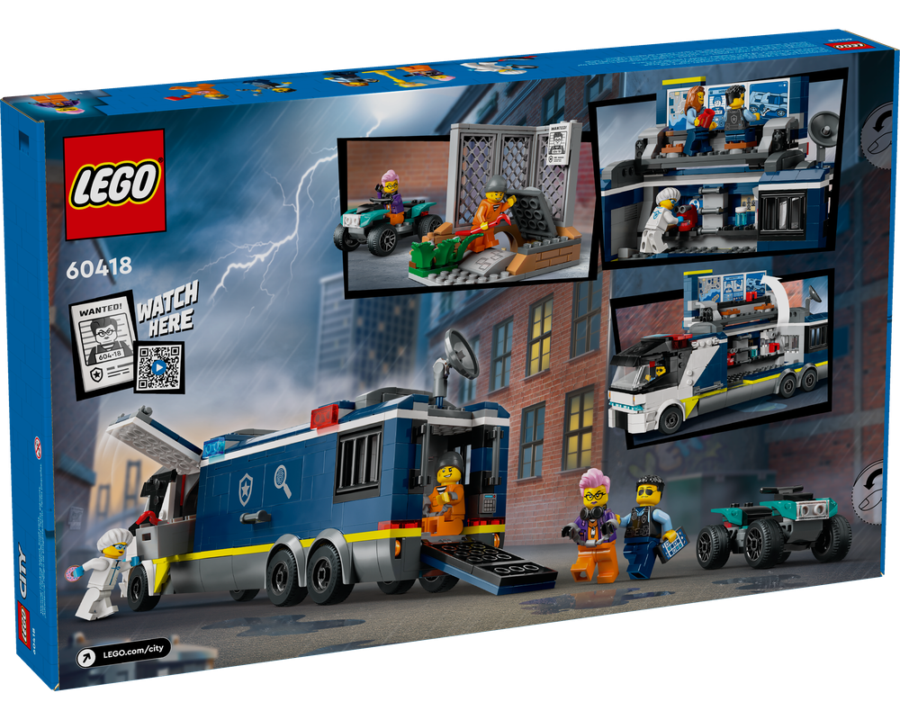 LEGO Set 60418-1 Police Mobile Crime Lab Truck (2024 City > Police ...