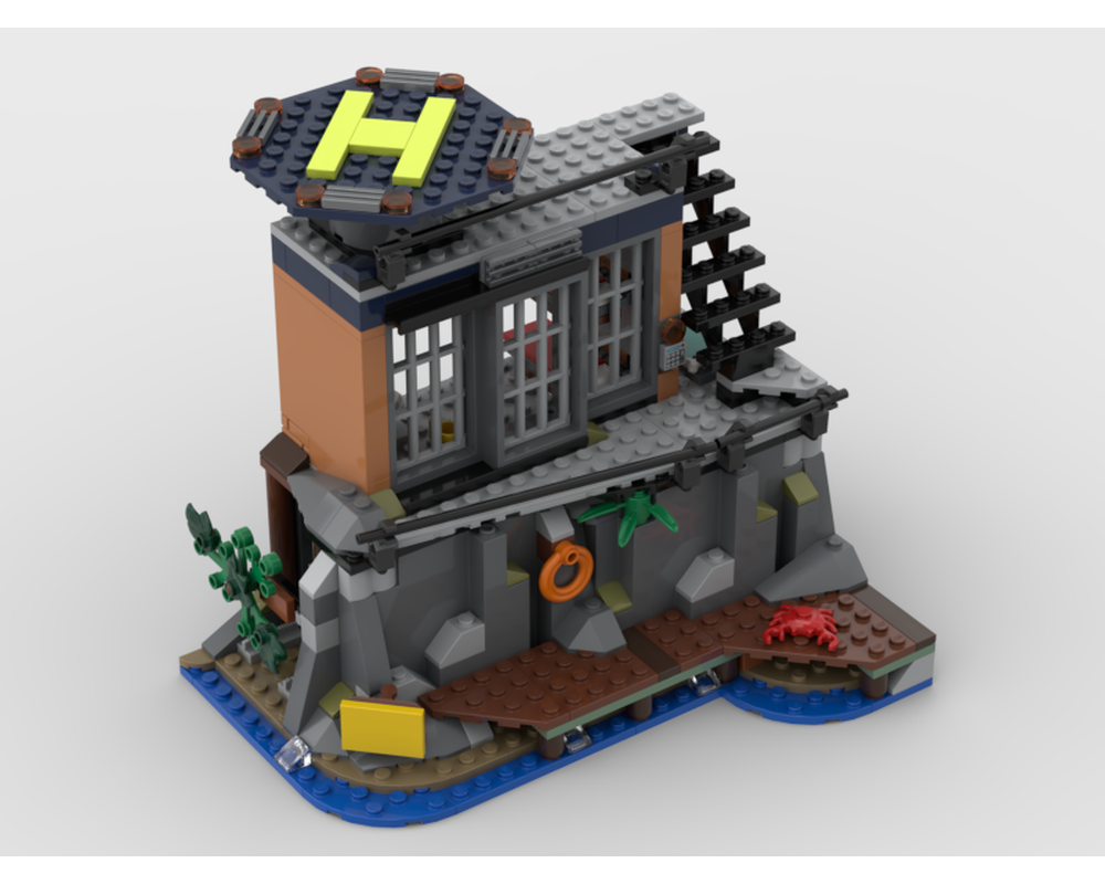 LEGO Set 60419-1-s3 Police Prison Island - Module 1 (2024 City > Police ...