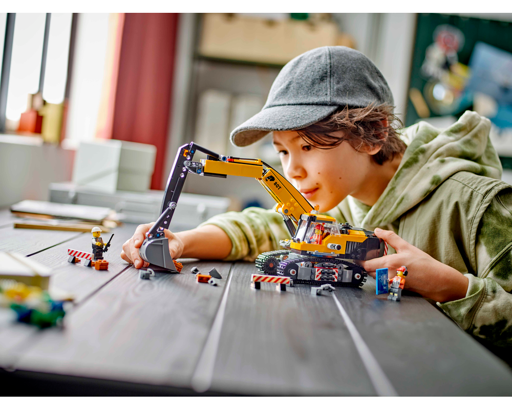 LEGO Set 60420-1 Yellow Construction Excavator (2024 City ...