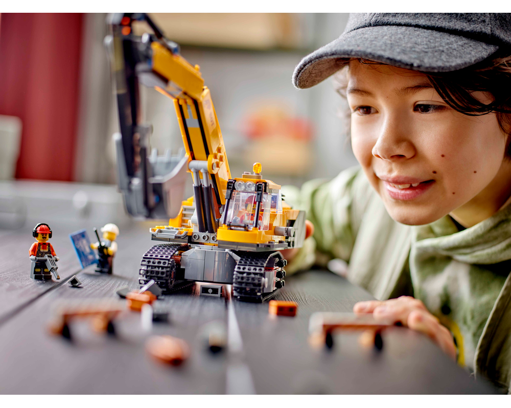 LEGO Set 60420-1 Yellow Construction Excavator (2024 City ...