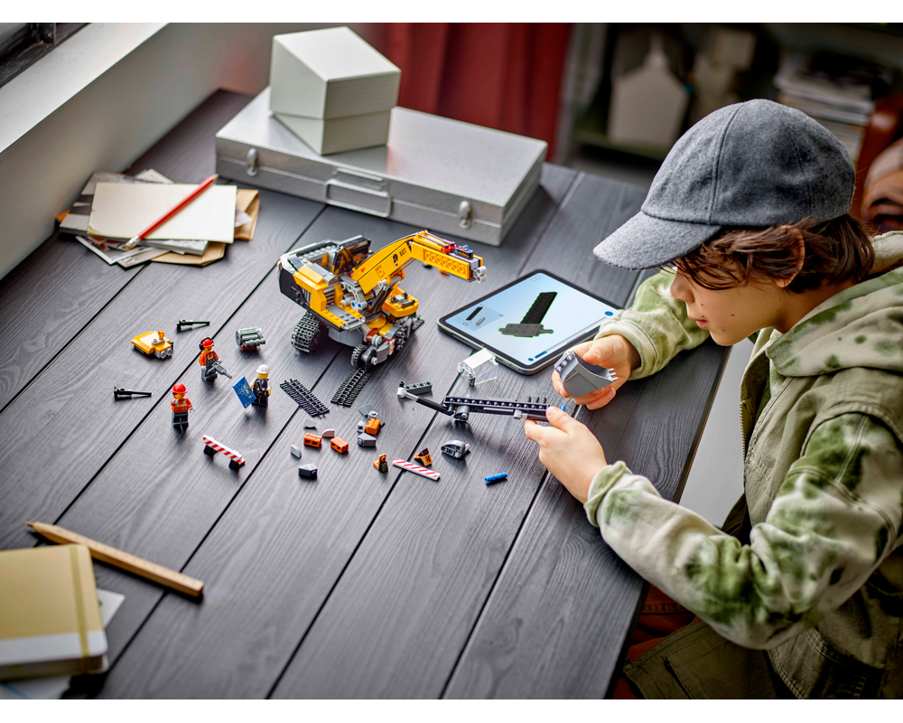 LEGO Set 60420-1 Yellow Construction Excavator (2024 City ...