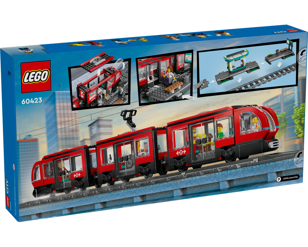 Lego Set 60423 1 Downtown Streetcar 2024 City Rebrickable Build