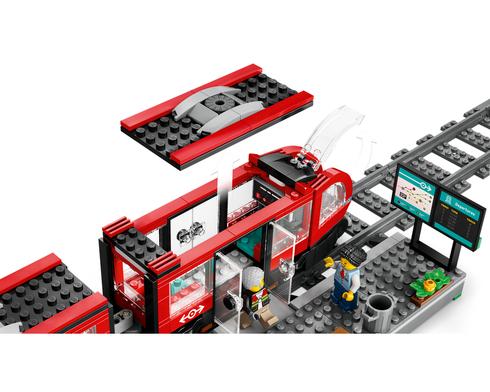 LEGO Set 60423-1 Downtown Streetcar and Station (2024 City > Trains ...