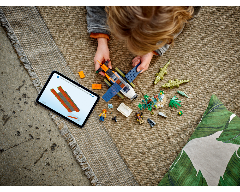 LEGO Set 60425-1 Jungle Explorer Water Plane (2024 City) | Rebrickable ...