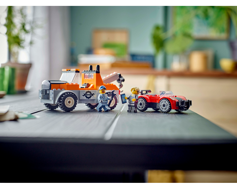 LEGO Set 60435-1 Tow Truck and Sports Car Repair (2024 City ...