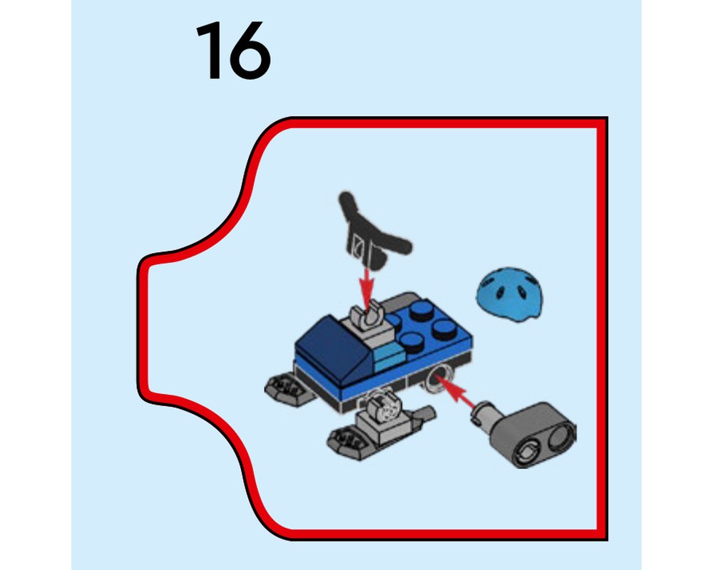 LEGO Set 60436-1-s16 2024 - Day 16: Snowscooter (2024 Seasonal > Advent ...