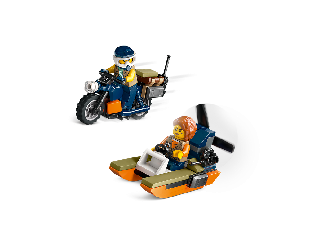 LEGO Set 60437-1 Jungle Explorer Helicopter at Base Camp (2024 City ...