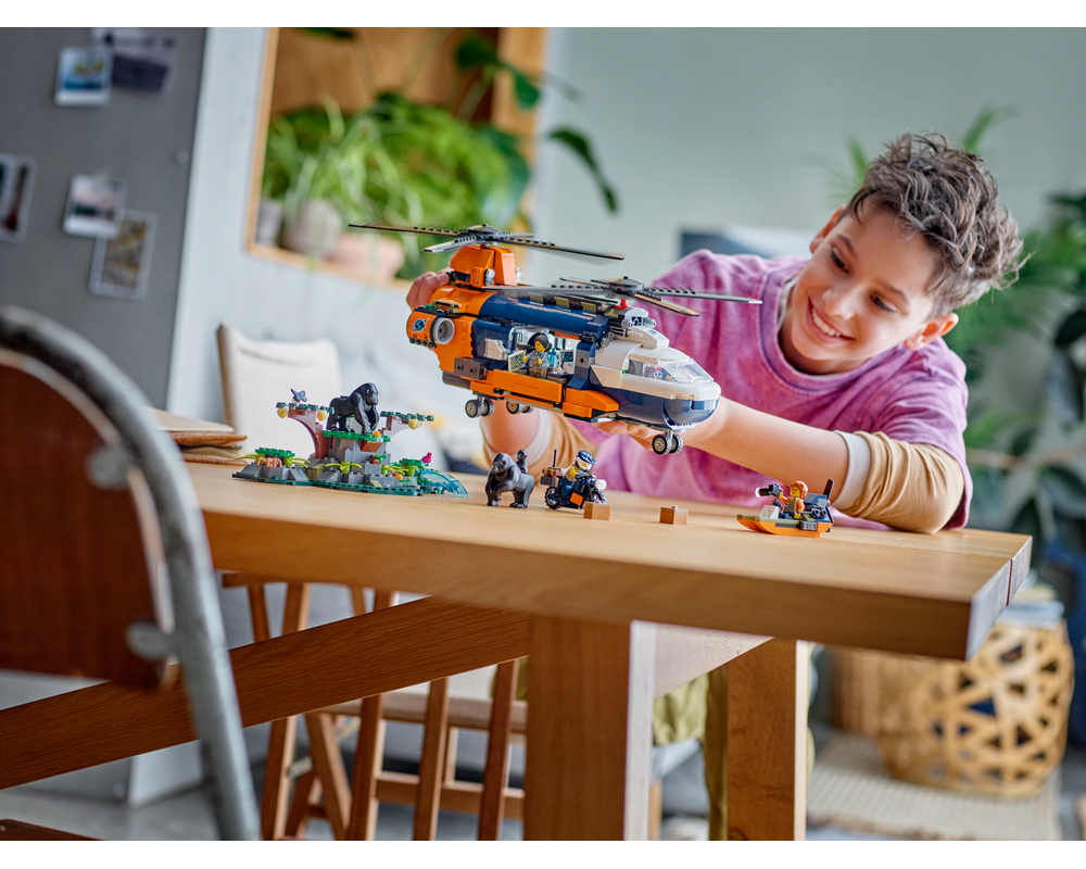 LEGO Set 60437-1 Jungle Explorer Helicopter (2024 City) | Rebrickable ...