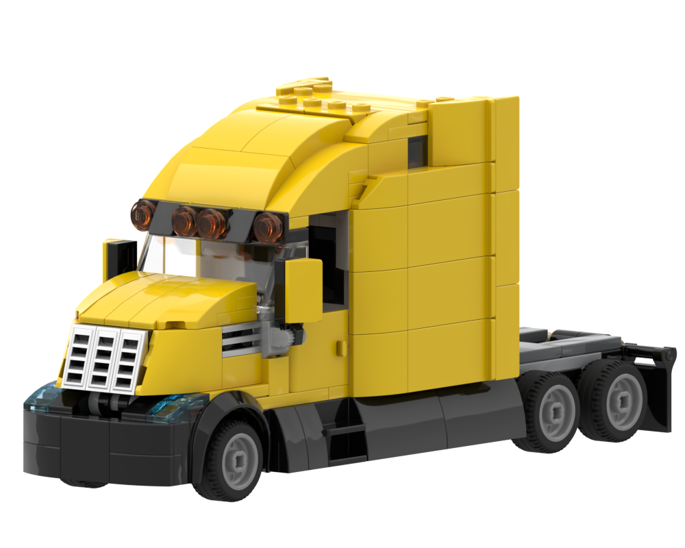 LEGO Set 60440-1-s1 Semi Truck Cab (2024 City) | Rebrickable - Build ...