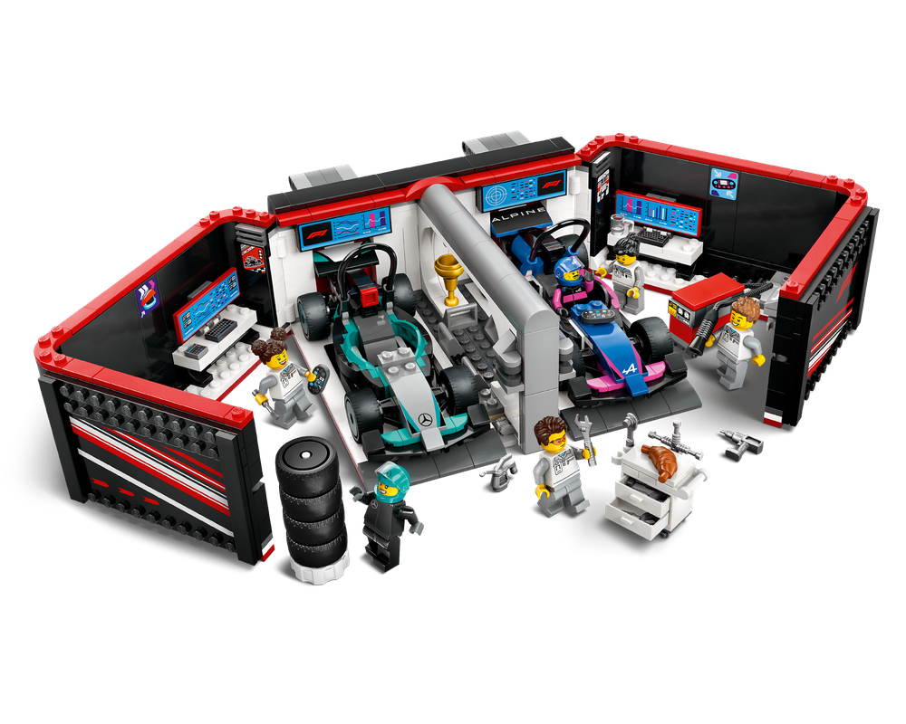LEGO Set 60444-1 F1 Garage & Mercedes-AMG & Alpine Cars (2025 City ...