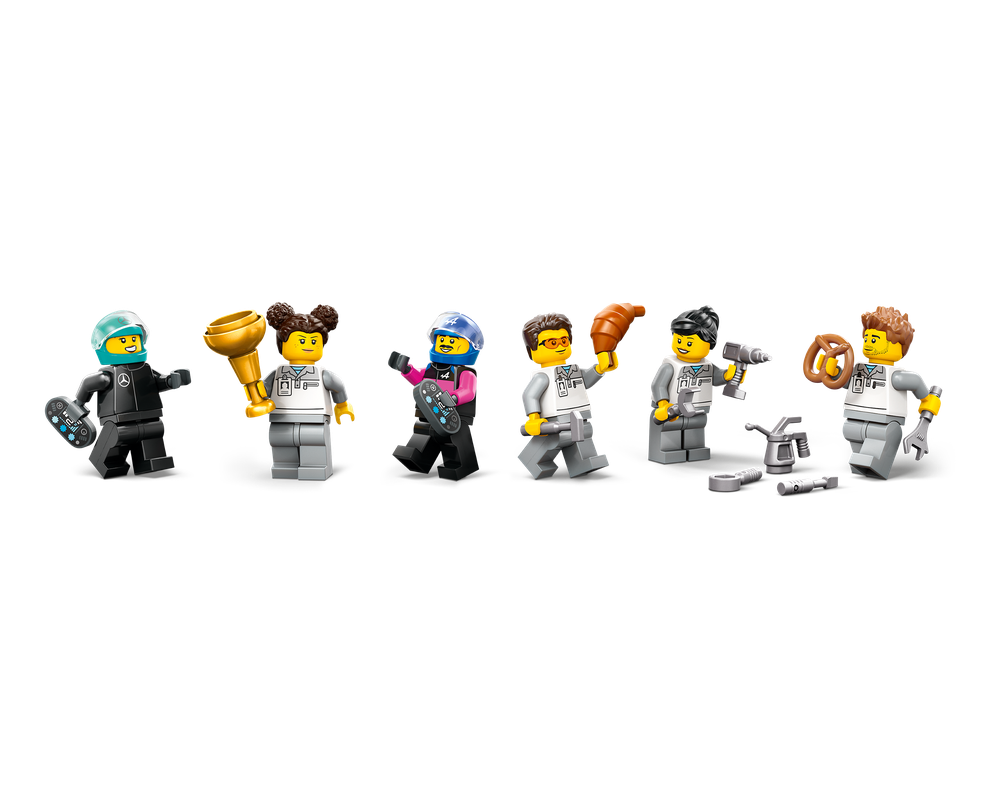 LEGO Set 60444-1 F1 Garage & Mercedes-AMG & Alpine Cars (2025 City ...