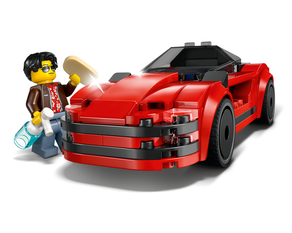 LEGO Set 60448-1 Red Sports Car (2025 City) | Rebrickable - Build with LEGO