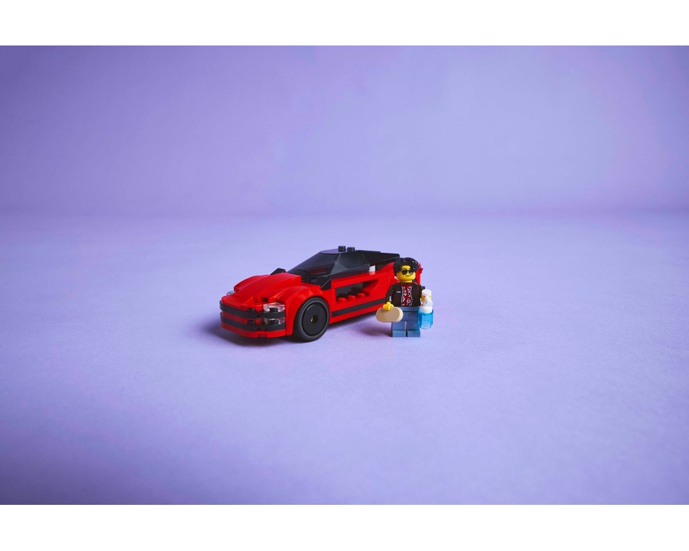 LEGO Set 60448-1 Red Sports Car (2025 City) | Rebrickable - Build with LEGO