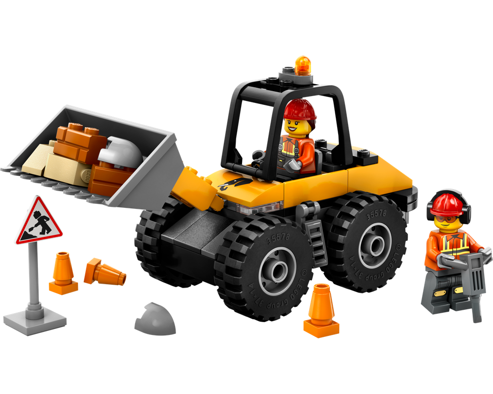 LEGO Set 60450-1 Yellow Construction Wheel Loader (2025 City ...