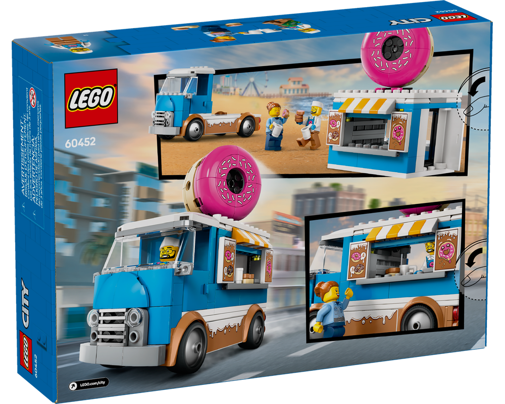 LEGO Set 60452-1 Donut Truck (2025 City) | Rebrickable - Build with LEGO