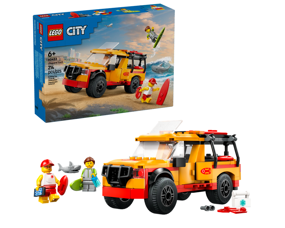 LEGO Set 60453-1 Lifeguard Beach Rescue Truck (2025 City > Coast Guard ...