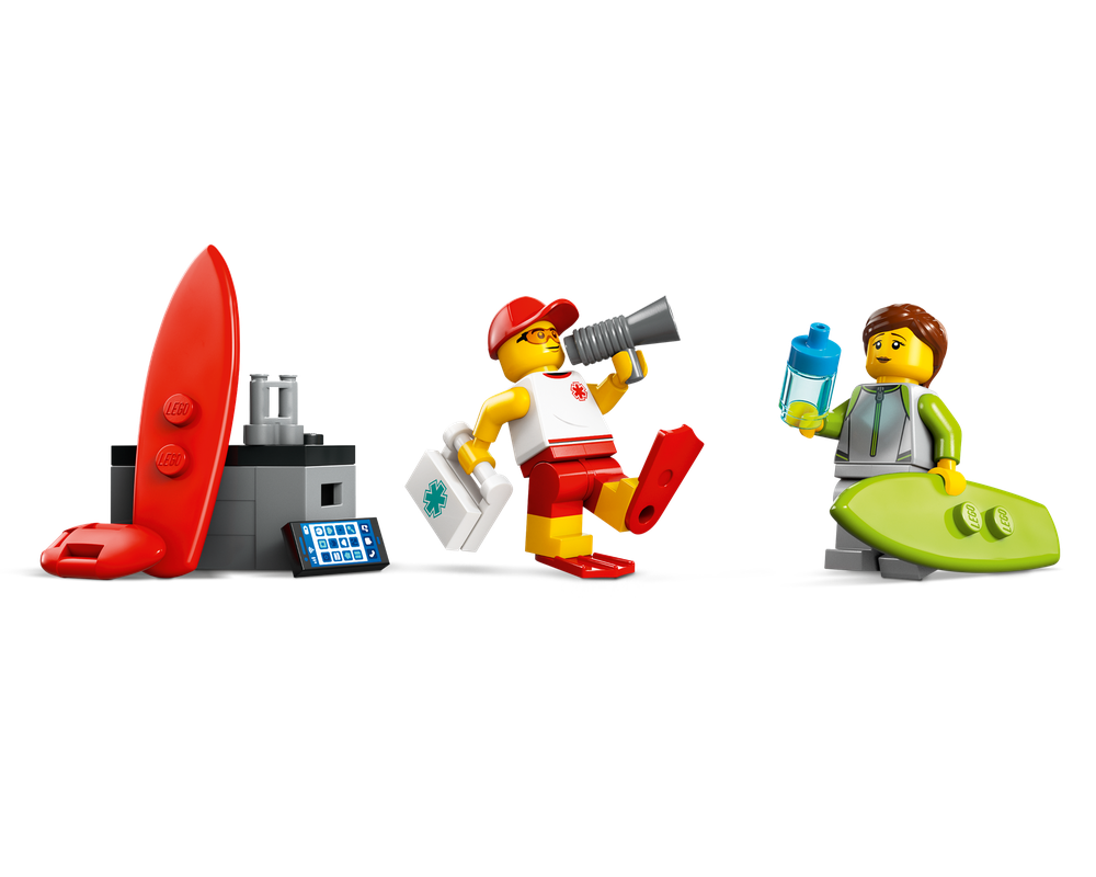 LEGO Set 60453-1 Lifeguard Beach Rescue Truck (2025 City) | Rebrickable ...