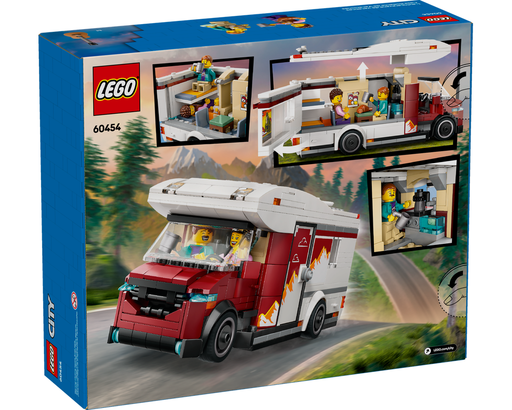 LEGO Set 60454-1 Holiday Adventure Camper Van (2025 City) | Rebrickable ...