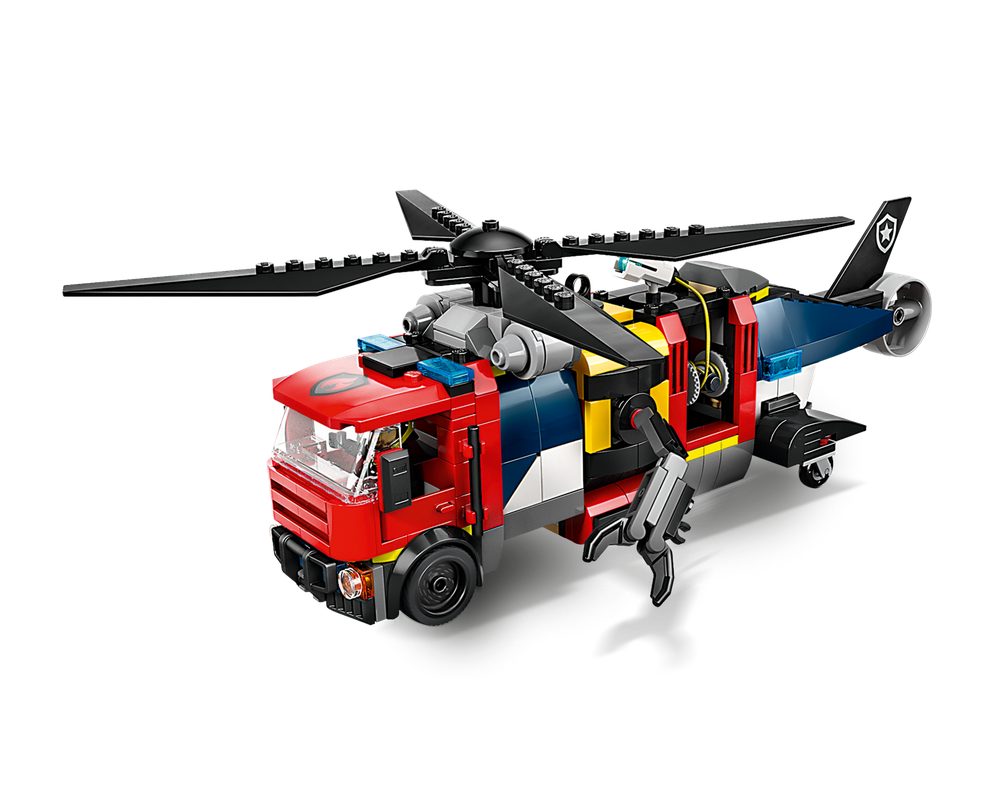 LEGO Set 60462-1 Helicopter, Fire Truck & Submarine Remix (2025 City) | Rebrickable - Build with ...