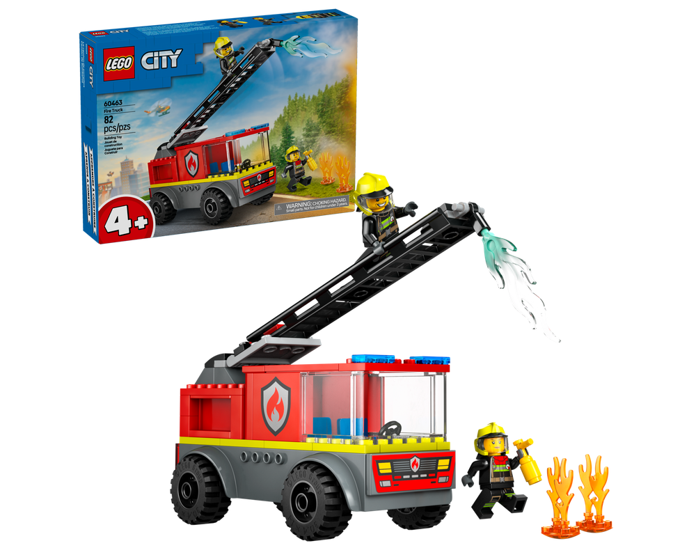 LEGO Set 60463-1 Fire Ladder Truck (2025 City) | Rebrickable - Build ...