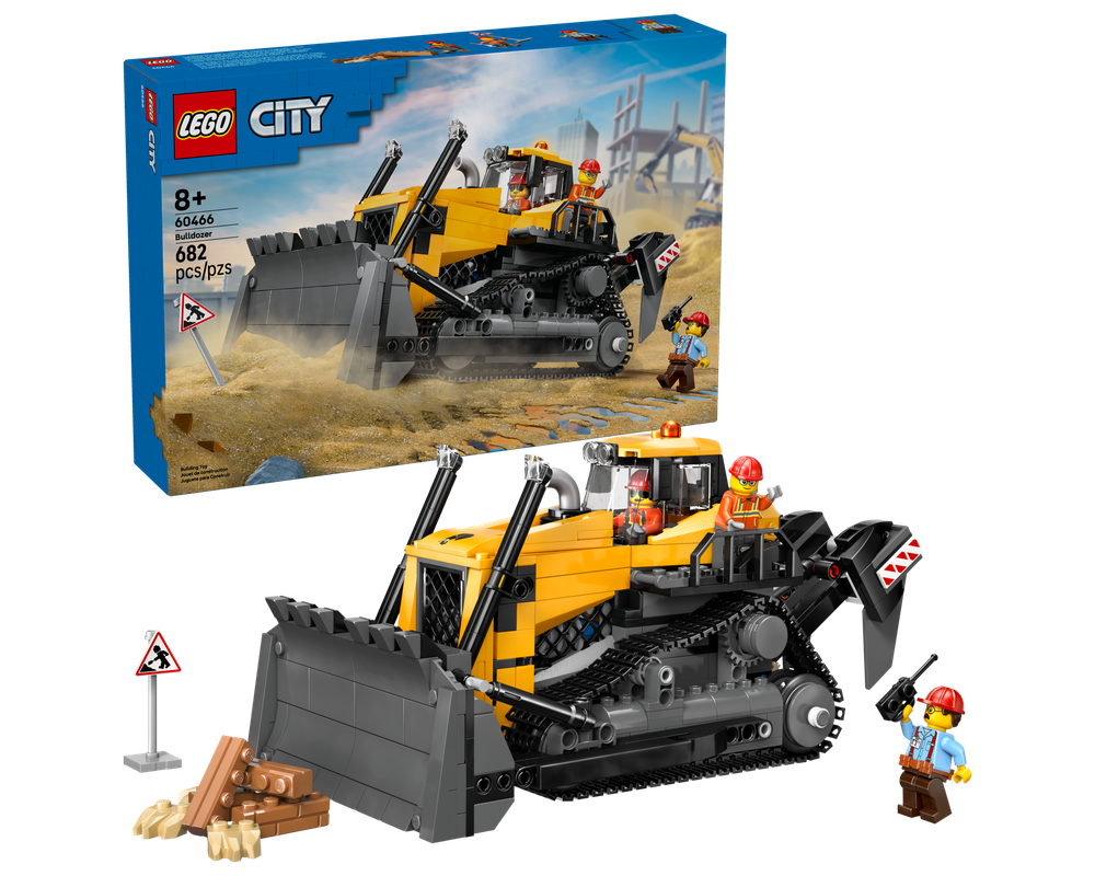 LEGO Set 60466-1 Yellow Bulldozer (2025 City > Construction ...