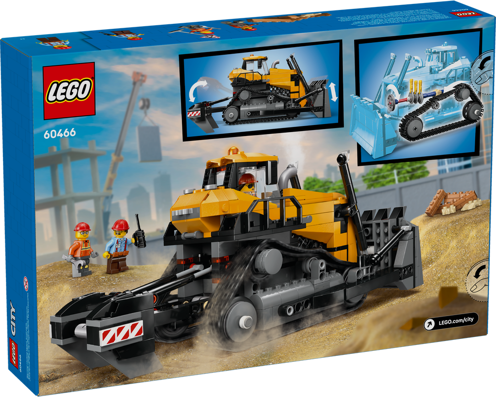 LEGO Set 60466-1 Yellow Bulldozer (2025 City > Construction ...