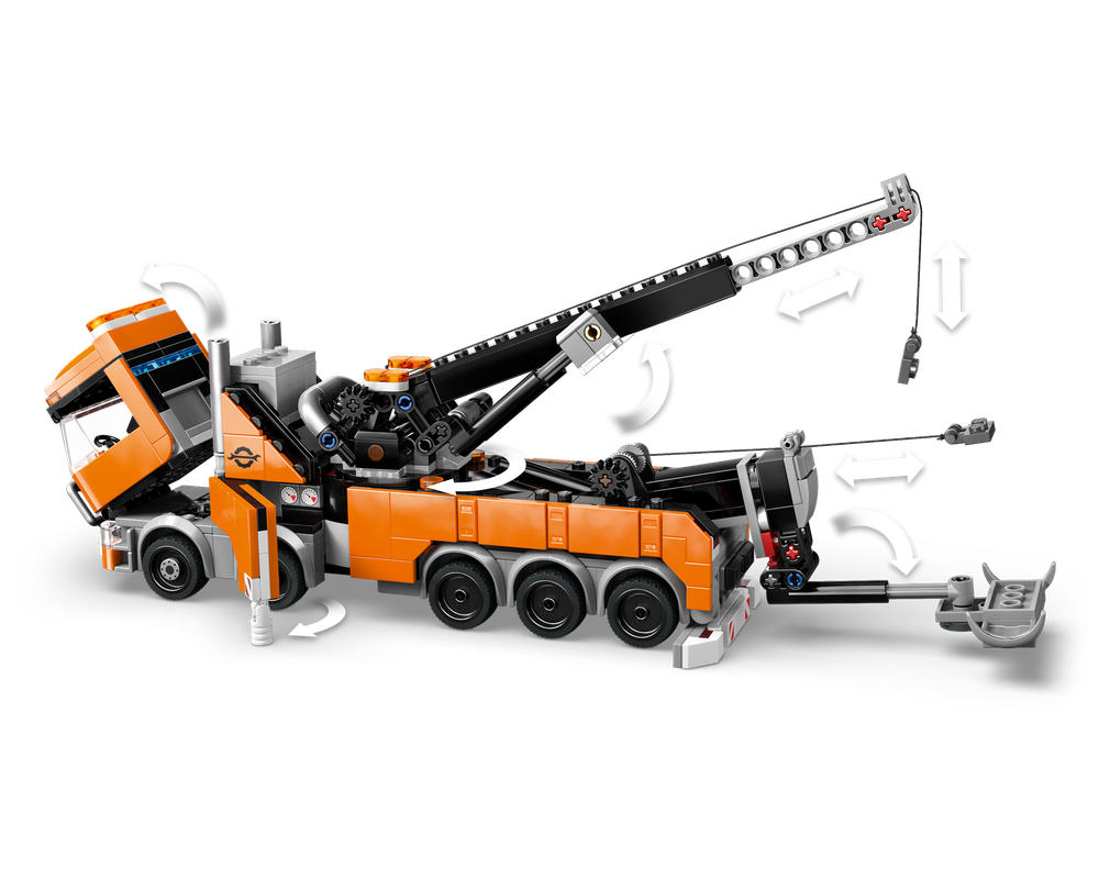 LEGO Set 60467-1 Heavy-Duty Recovery Tow Truck with Crane (2025 City ...