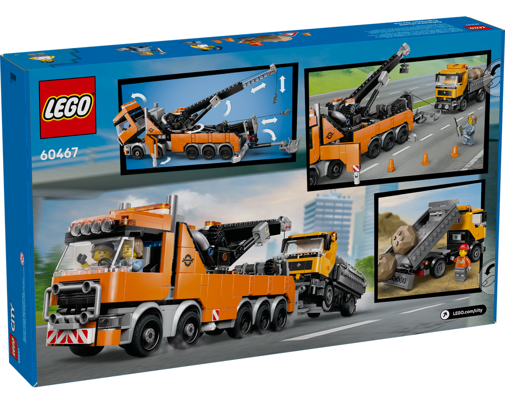 LEGO Set 60467-1 Heavy-Duty Recovery Tow Truck with Crane (2025 City ...