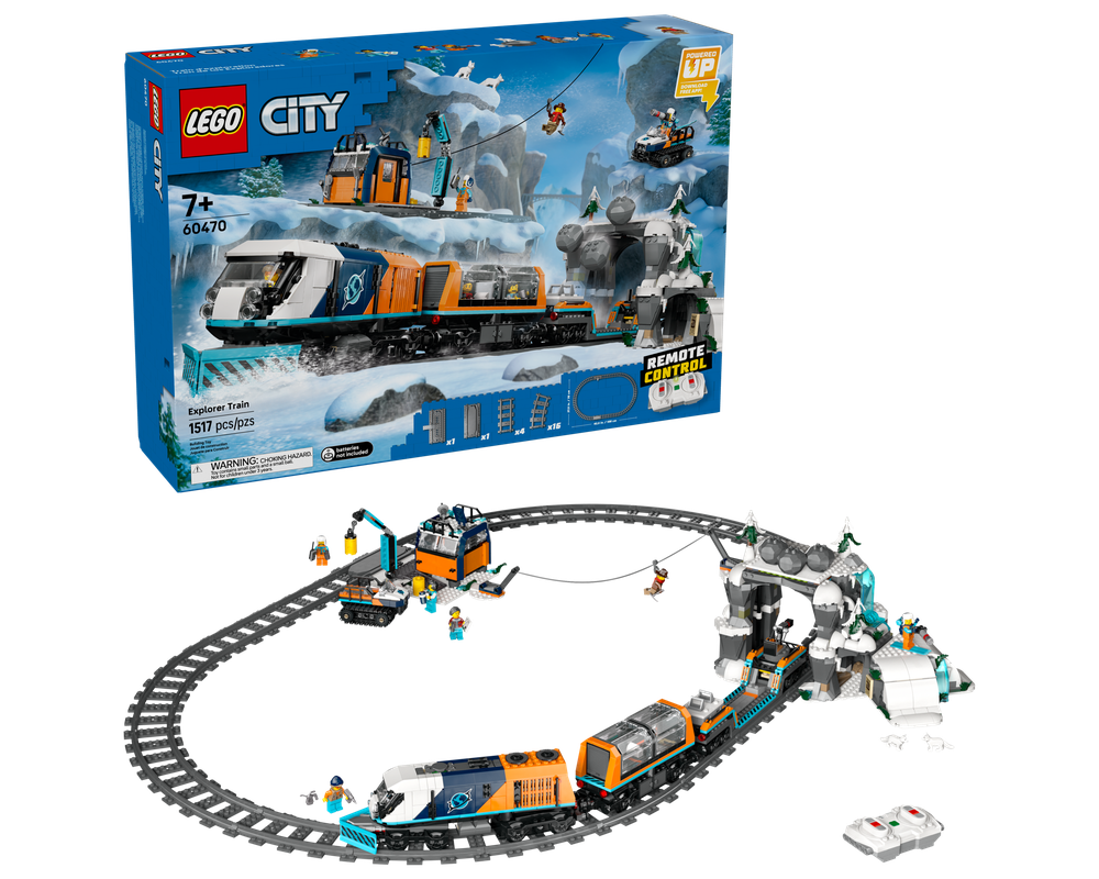 LEGO Set 60470-1 Explorers' Arctic Polar Express Train (2025 City ...
