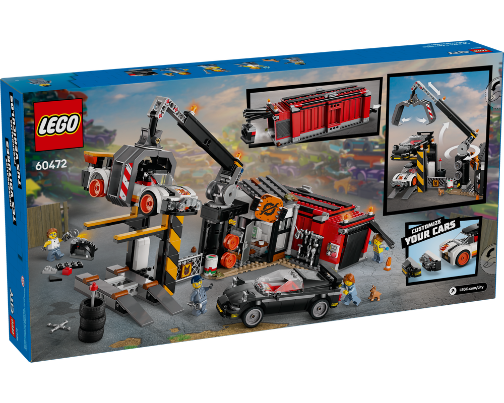LEGO Set 60472-1 Scrapyard with Cars (2025 City) | Rebrickable - Build ...