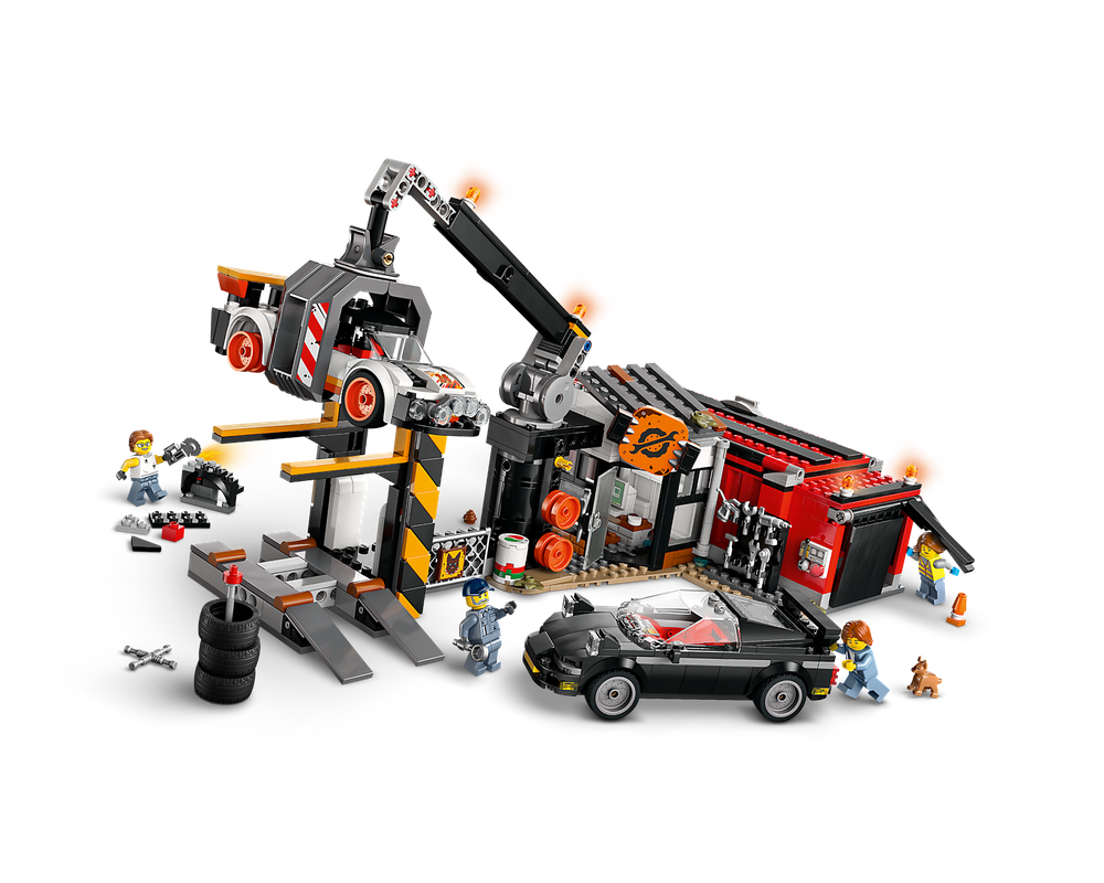 LEGO Set 60472-1 Scrapyard with Cars (2025 City) | Rebrickable - Build ...
