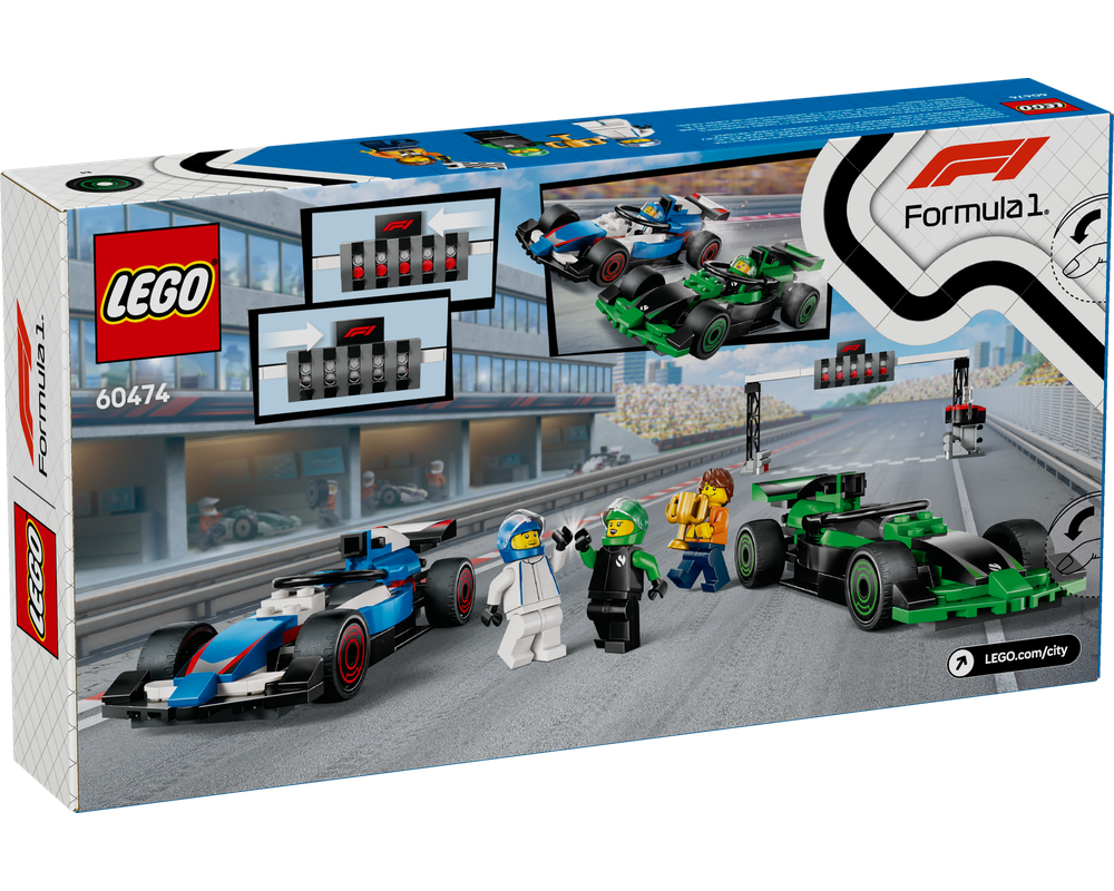 LEGO Set 60474-1 F1 Grid with VCARB & Sauber Race Cars (2025 City ...