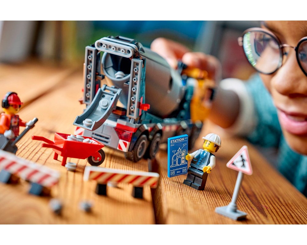 LEGO Set 60478-1 Cement Mixer (2026 City > Construction) | Rebrickable ...