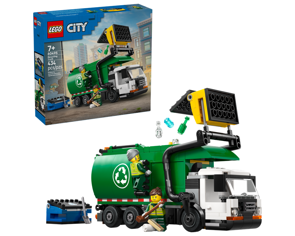 LEGO Set 60495-1 Recycling Truck (2026 City) | Rebrickable - Build with ...
