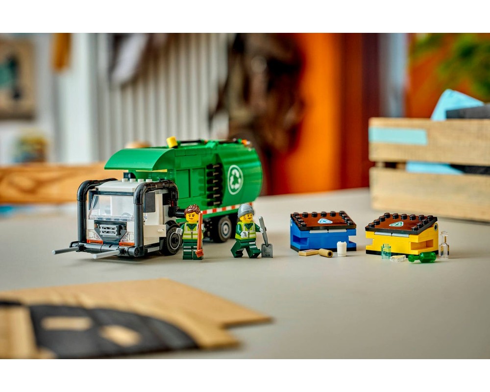 LEGO Set 60495-1 Recycling Truck (2026 City) | Rebrickable - Build with ...