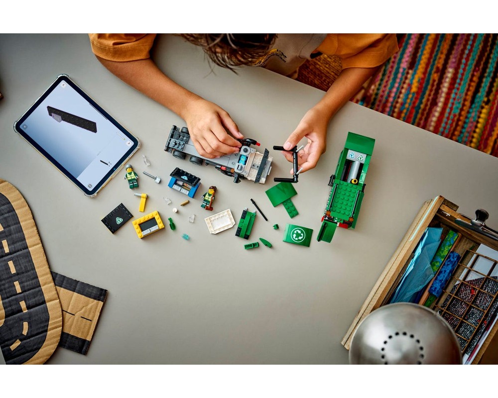 LEGO Set 60495-1 Recycling Truck (2026 City) | Rebrickable - Build with ...