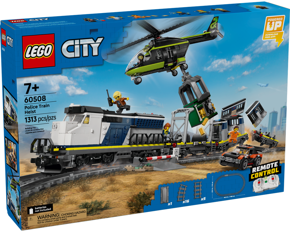 LEGO Set 60508-1 Police Train Heist (2026 City > Police) | Rebrickable ...